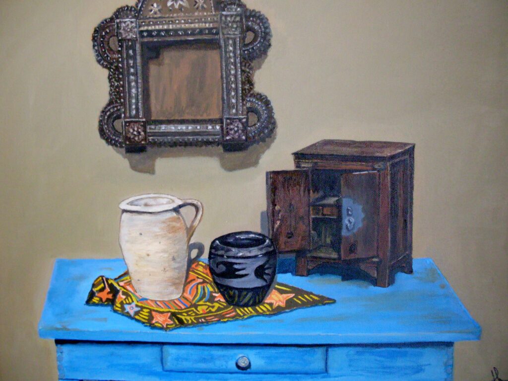 The Blue Table - Gary Cheatham Art